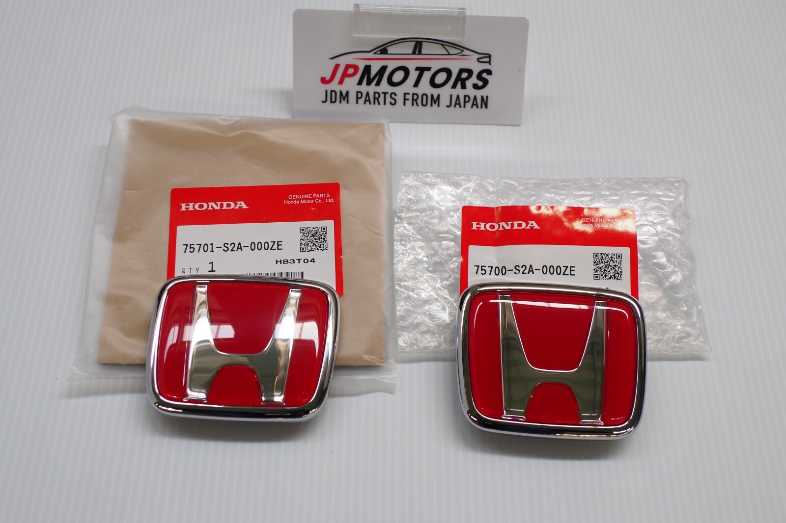 Honda Genuine S2000 Red Emblem Badge Set AP1 AP2 75701-S2A-000ZE 75700 ...