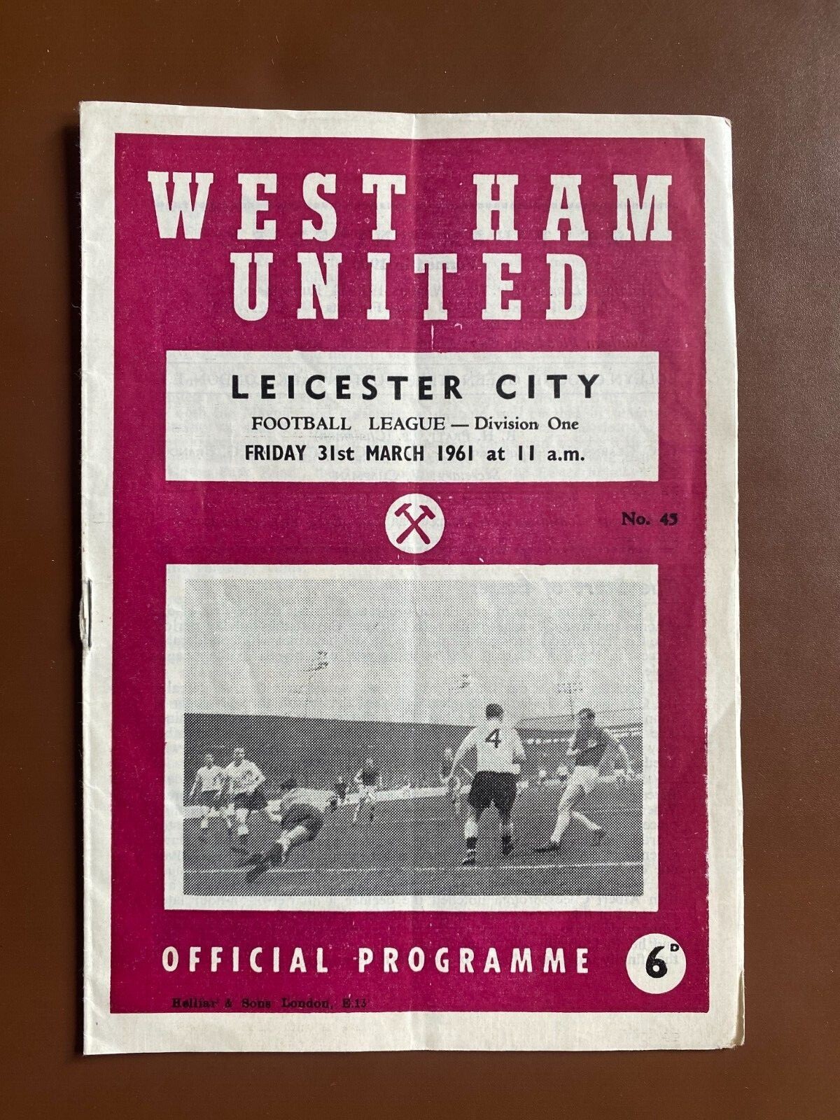 WEST HAM PROGRAMMES - WEST HAM VS LEICESTER CITY GAMES | eBay UK