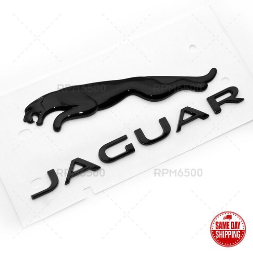 OE Jaguar Gloss Black Liftgate Tailgate Hatch Emblem Badge Nameplate ...