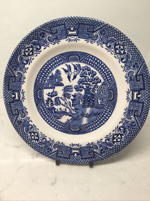 Lovely Vintage Swinnerton's Staffordshire England Old Willow Pattern 7 ...