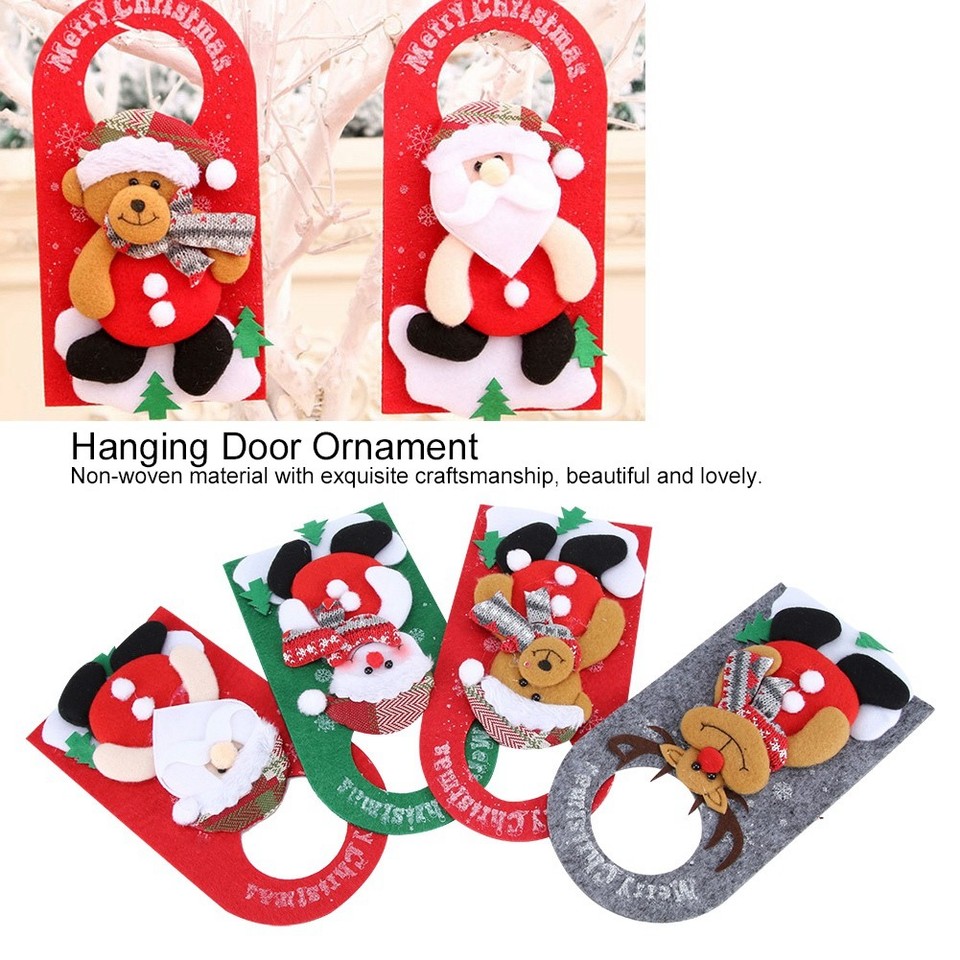 4x/Set Christmas Door Ornaments Cartoon Door Hanging Pendants For Hotel ...