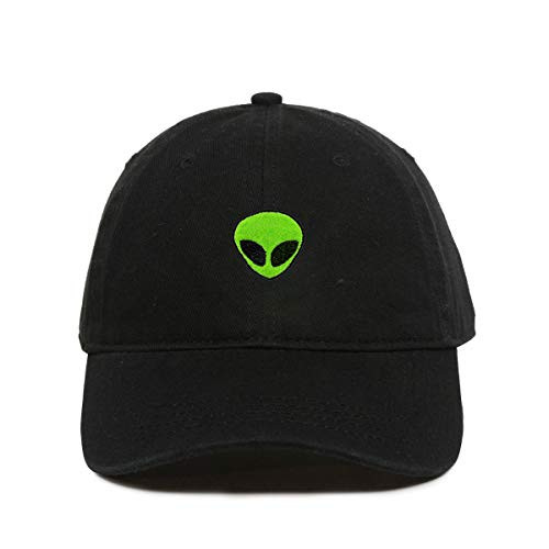 Green Alien Outer Space Baseball Cap Embroidered Cotton Adjustable Dad ...