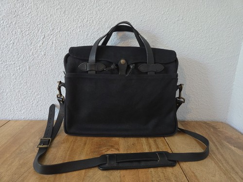 Filson Rugged Twill Original Briefcase | Black | Made in USA | MSRP ...