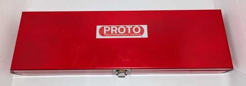 Vtg PROTO Tool Box Professional Tools Red Metal Empty Toolbox HTF Sz 15 ...