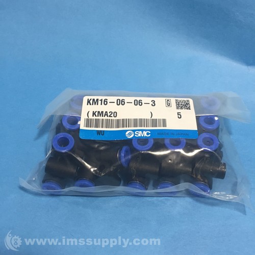 SMC KM16-06-06-3 Bag of 5 Km One-Touch Fitting Manifolds FNFP | eBay