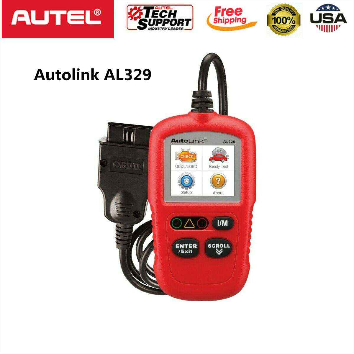 Autel AutoLink AL329 (Upgraded AL319) OBD II & CAN Diagnostic Tool | eBay