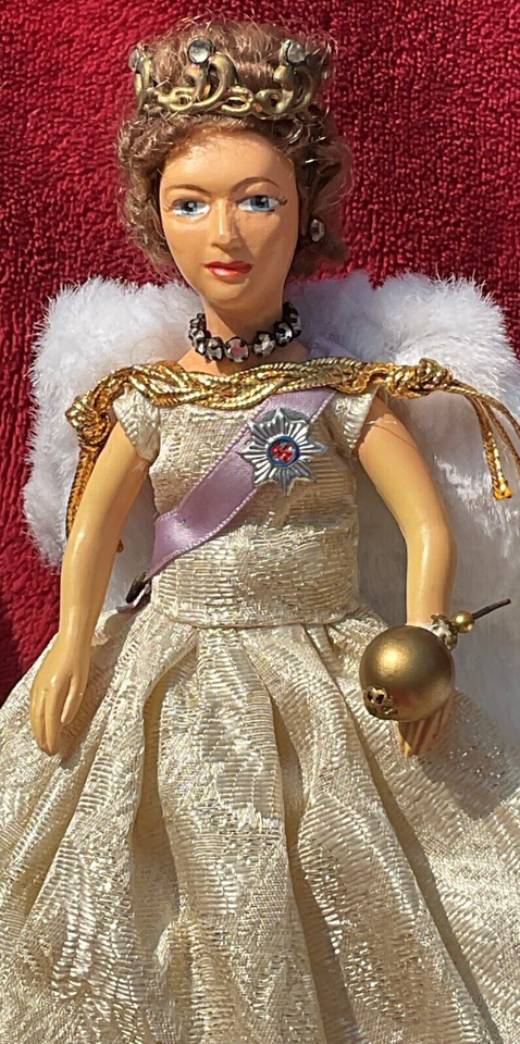 Vintage Peggy Nisbet Queen Elizabeth II in State Robes Doll Made in ...