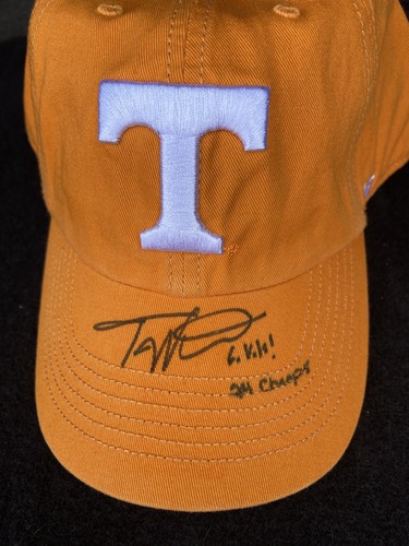 TONY VITELLO AUTOGRAPHED SIGNED TENNESSEE VOLS FITTED HAT CAP GO VOLS ...