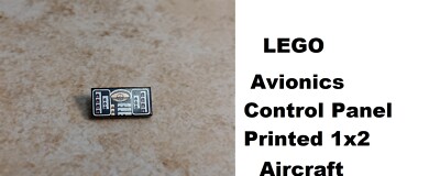 LEGO Avionics Control Panel 1x2 Printed Copper Knobs Buttons Silver ...