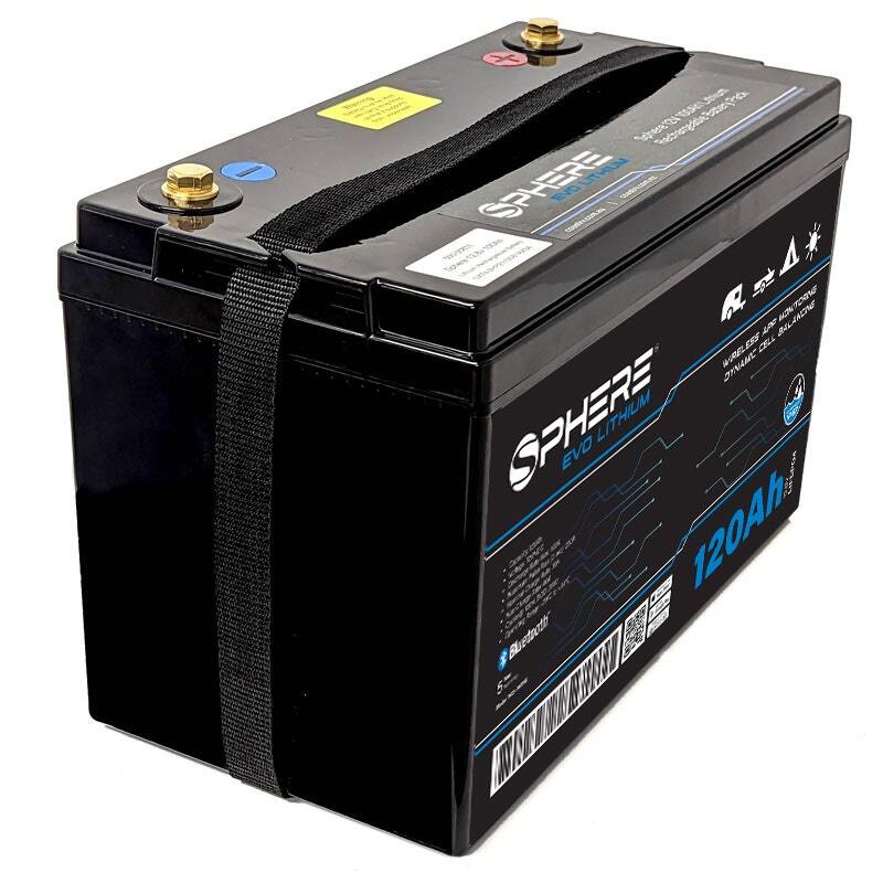 120AH Sphere EVO Lithium Battery (LiFePO4) - IP67 & Bluetooth/100A BMS ...