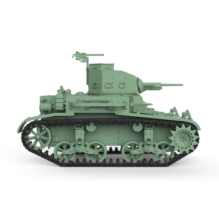 ssmodel503v1.9 1/72 25mm Military Model Kit US M2A4 Light Tank WOT WWII ...