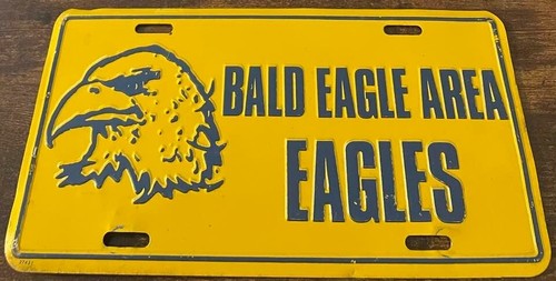 BALD EAGLE High School AREA EAGLES Booster License Plate Wingate ...