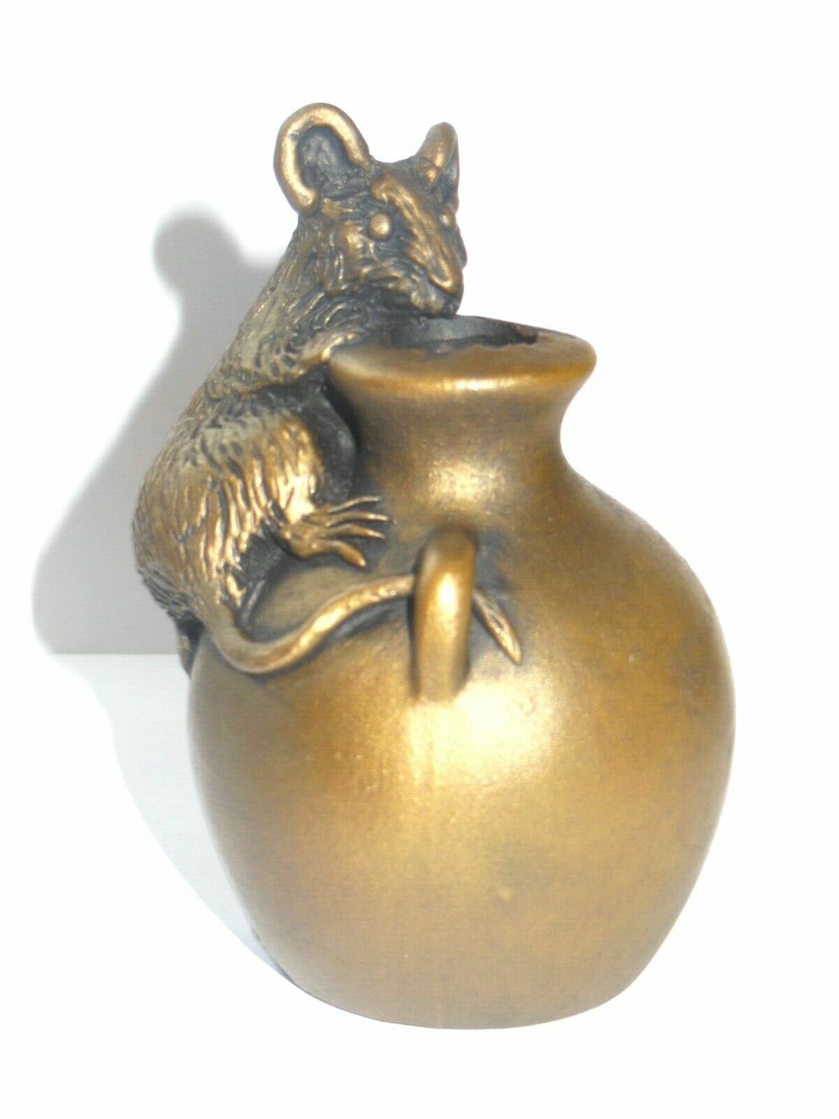 Oriele Bronze Resin Mouse On An Urn | eBay