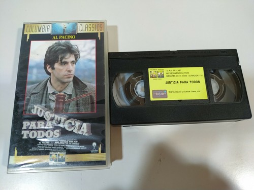 Giustizia Para Tutti Al Pacino Norman Jewison - VHS Cinta Tape Español ...