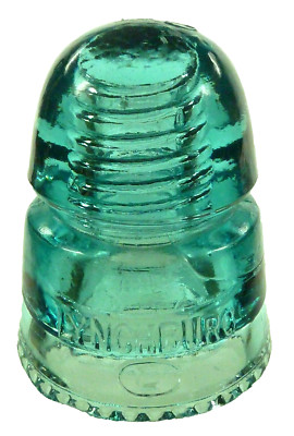 CD 145 LYNCHBURG telegraph insulator. Deep groove variety. Sharp drips ...
