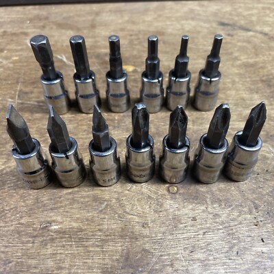 CRAFTSMAN 3/8 Drive SAE Hex Allen Keys, Flat Head & Philips Socket Set ...