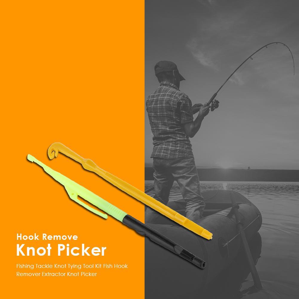 Fishing Tackle Knot Tying Tool Kit Fish Hook Remover Extractor Knot ...