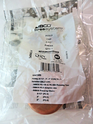NIBCO Propress Copper Cap 2-1/2" PC617 9172950PC NEW SEALED | eBay