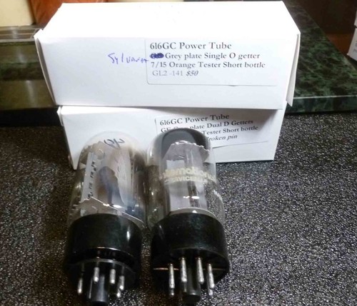 Pair GE/Sylvania 6L6GC power tubes for Hi-Power Fenders READ | eBay