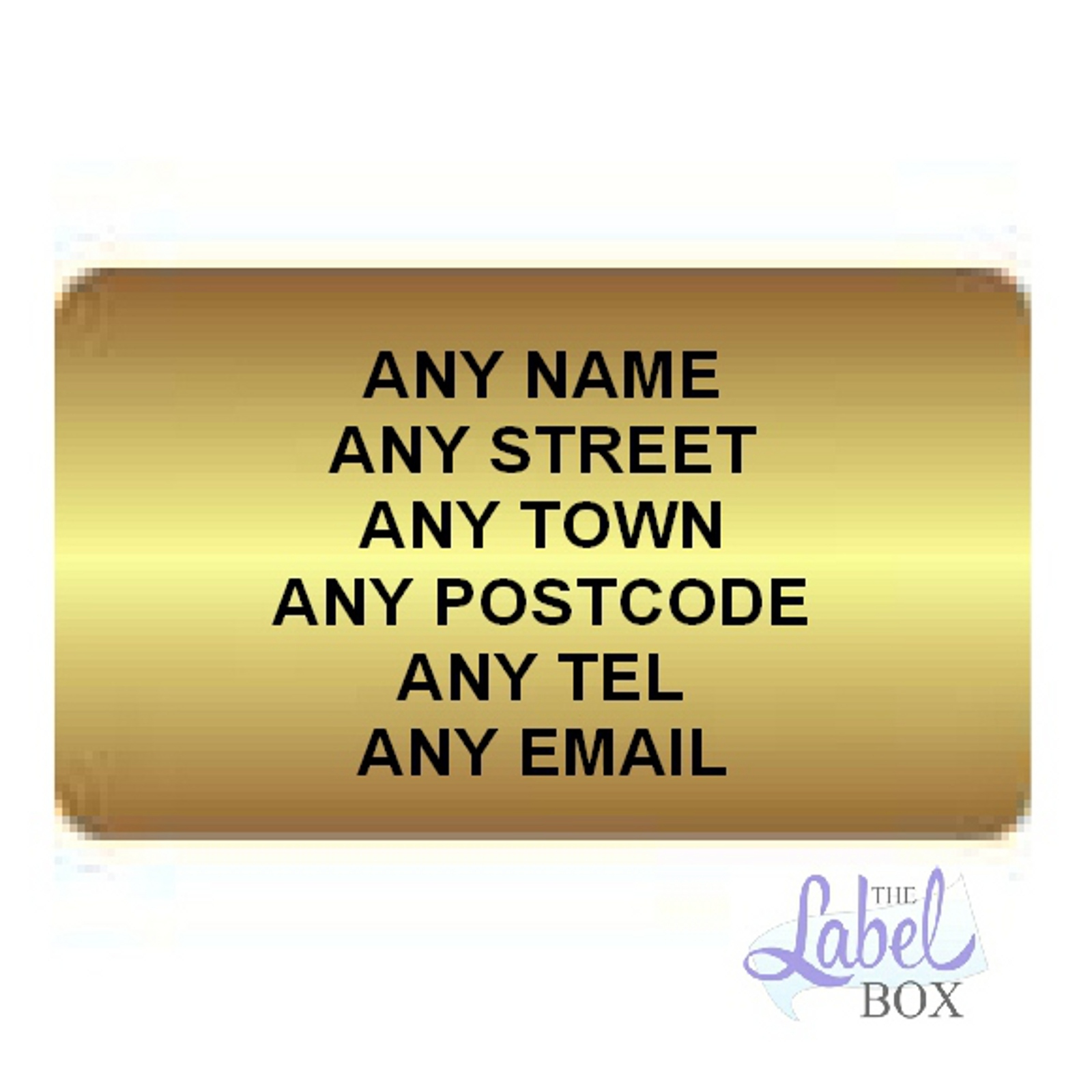 PERSONALISED GOLD OR SILVER PRE PRINTED SMALL STICKY ADDRESS LABELS ...