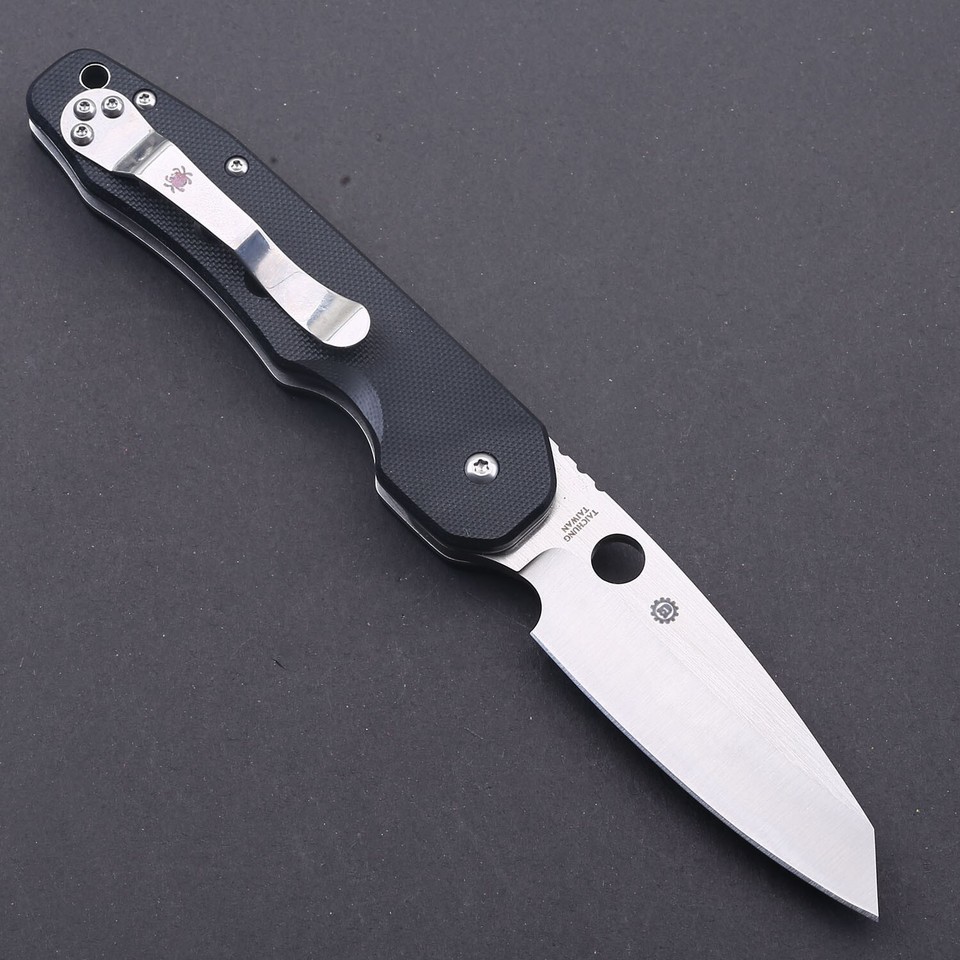 Black G10 Handle Survival Tactical Folding Pocket Knife Bottom Lock ...