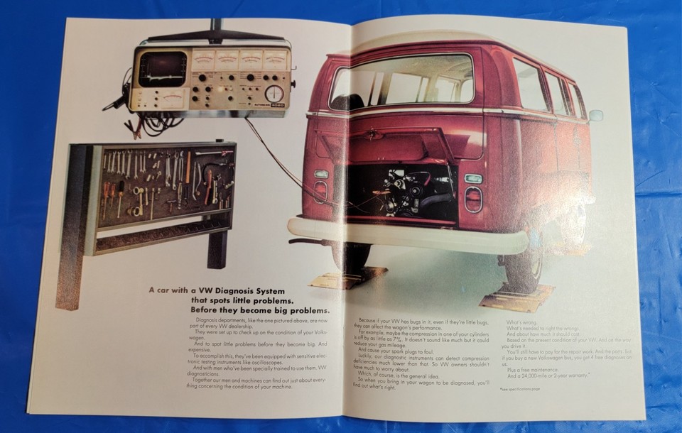 (4) Original VW Volkswagen Dealer Sales Brochures Van Vanagon Camper ...