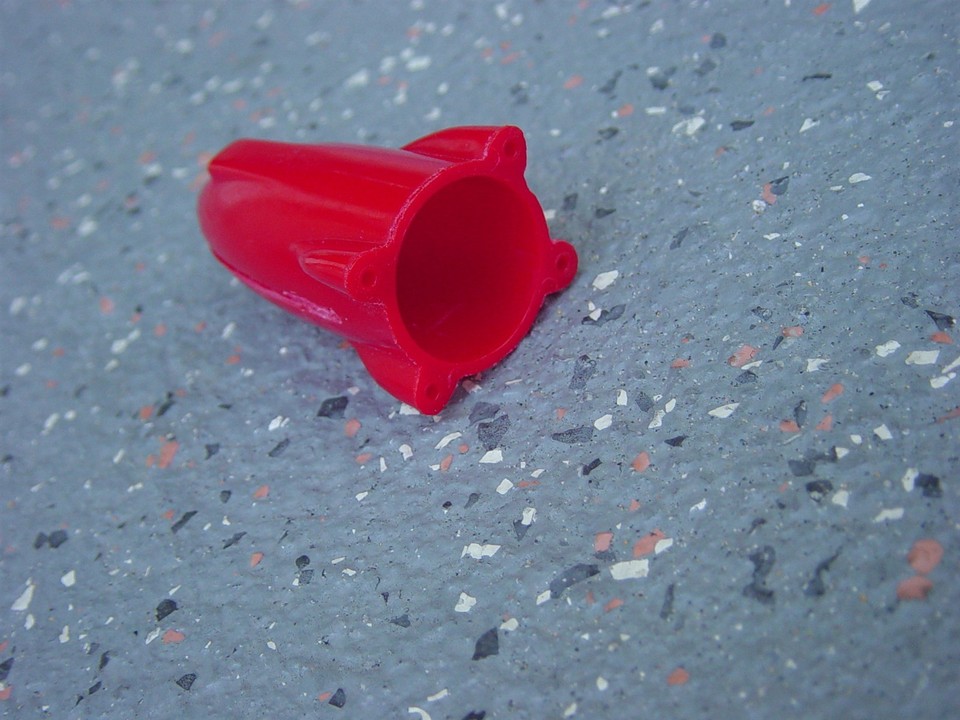 COX PROP ROD ENGINE RED NACELLE FOR METAL CHASSIS STYLE EARLY VERSION ...