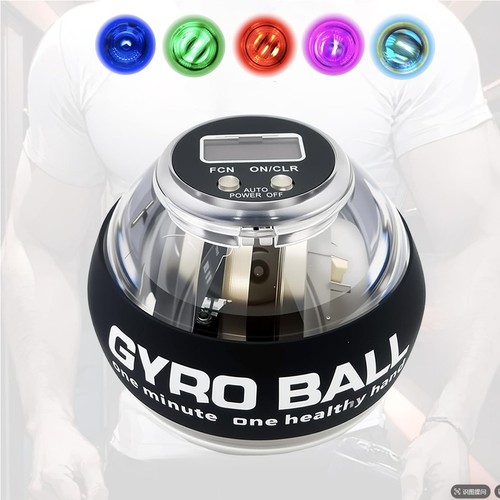 Wrist Power Gyro Ball Hand Forearm Strengthener, Wrist Trainer Auto ...