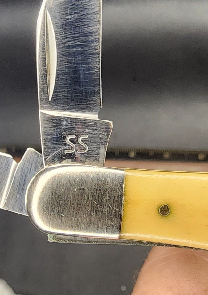 Case xx Split Back Whittler Knife Thick Genuine Stag 5383 SS 5 Dot 1985 ...