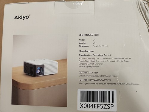 AKIYO O1 Mini LED Portable Projector (OPEN BOX) | eBay