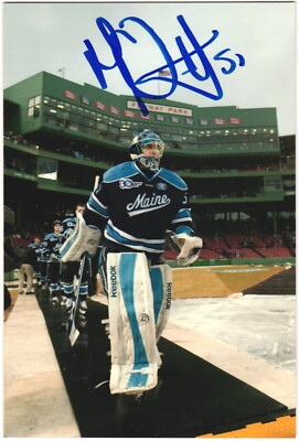 Martin Ouellette Autographed 4x6 Photo Maine Black Bears Goalie Frozen ...