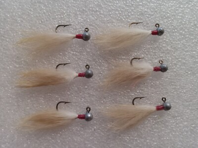 Smoo's Custom Jigs (6) 1/64 Oz. Rabbit Hair Jigs Light Brown *583 | eBay