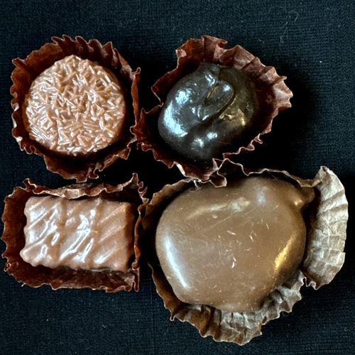 4 Vintage Fridge Magnets 3D Rubber Realistic Faux Food Prop Chocolate ...