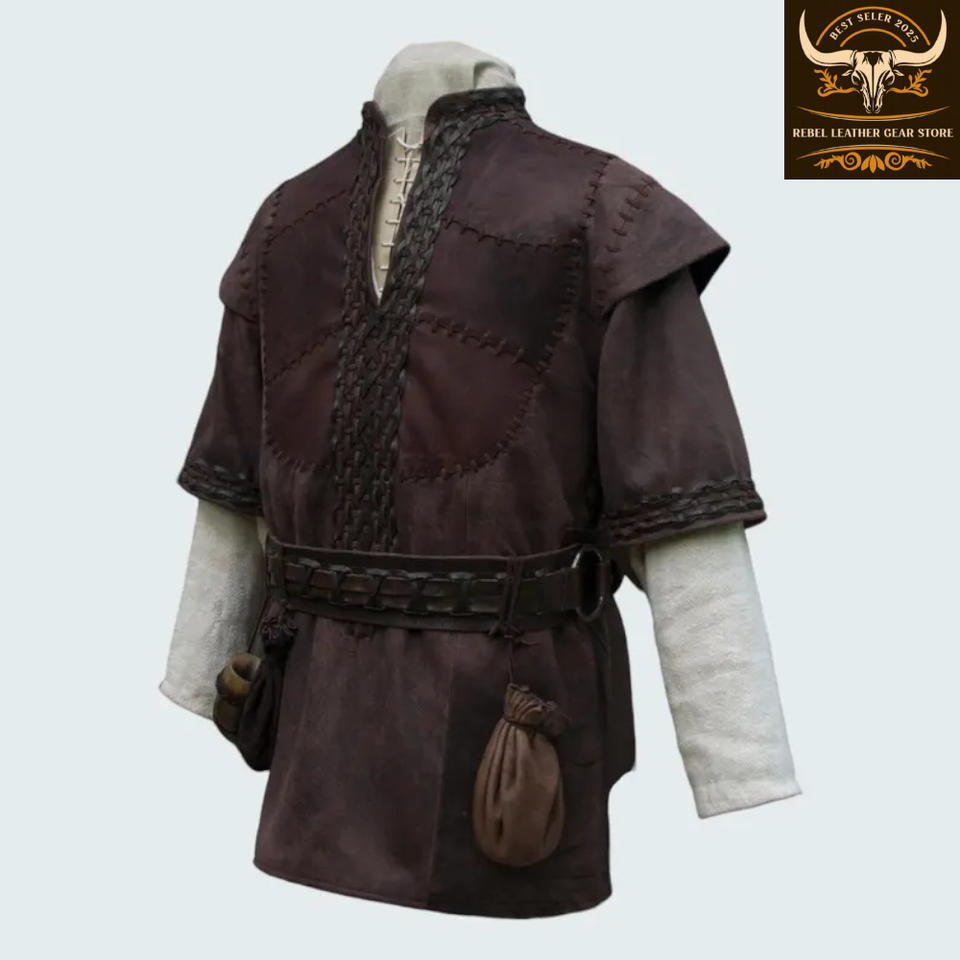 Vikings Ragnar Leather Vest | Ragnar Cosplay Distressed Jacket | Viking ...