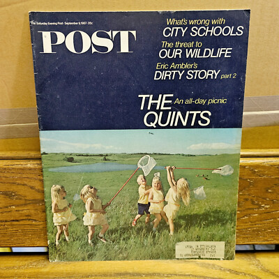 The Saturday Evening Post MAGAZINE Fischer Quints quintuplets September ...