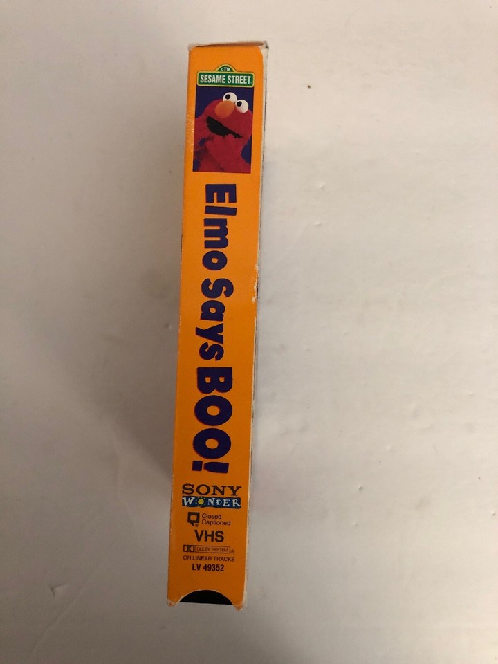 Sesame Street-Elmo Says Boo [VHS]-TESTED-RARE VINTAGE COLLECTIBLE-SHIPS ...