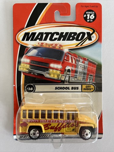 Matchbox 2000, School Bus City Dudes, #16, 1:64, Die Cast MIP (B13) | eBay