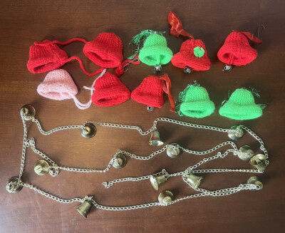 Knit And Metal Christmas Bell Decoration Ornaments | eBay