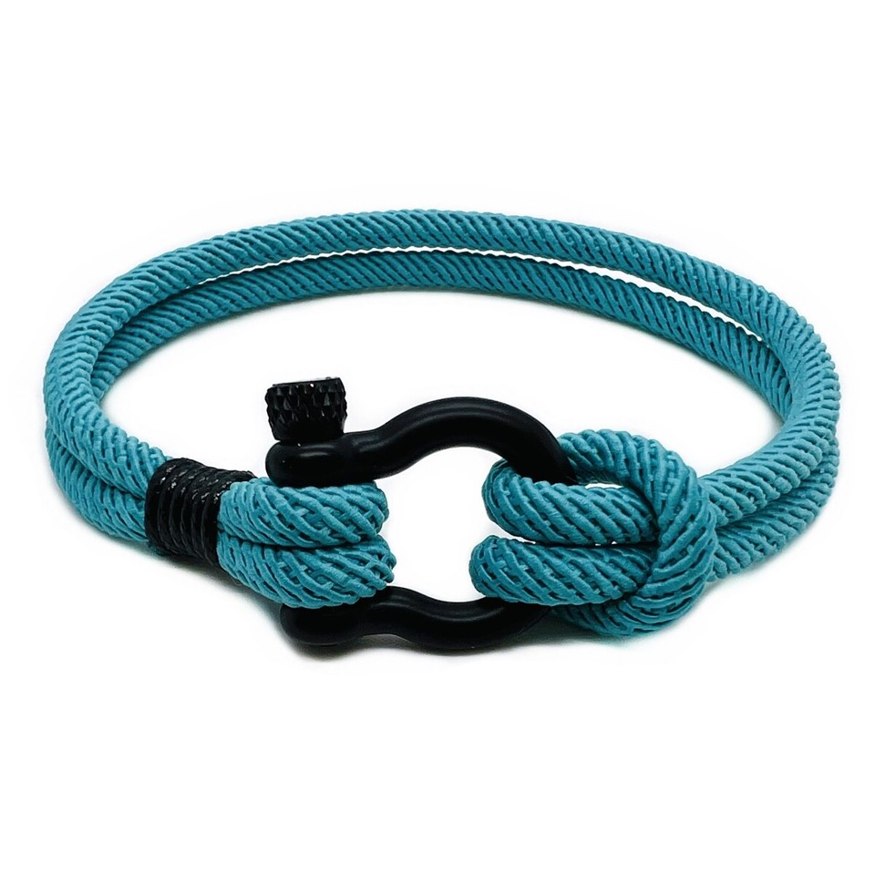 Unisex Milan Cord Nylon Rope Stainless Steel Anchor Shackle Clasp ...