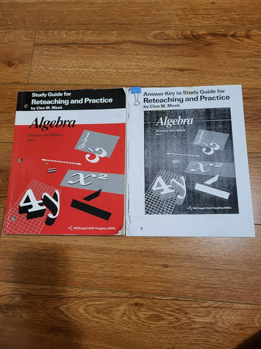 Study Guide for Reteaching and Practice and copy of answer key ...