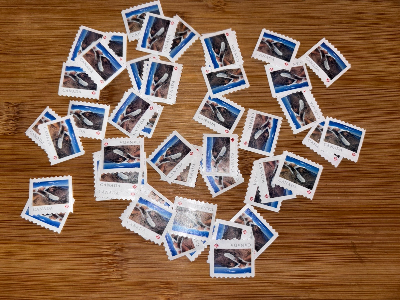 50 Canadian Postage Stamps Off Paper No Gum Uncancelled | eBay