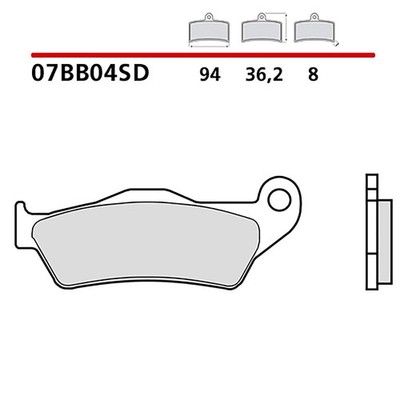 BREMBO FRONT BRAKE PADS KIT FIT ON KTM EXC CHAMPION ED. 125 10-07BB04SD ...