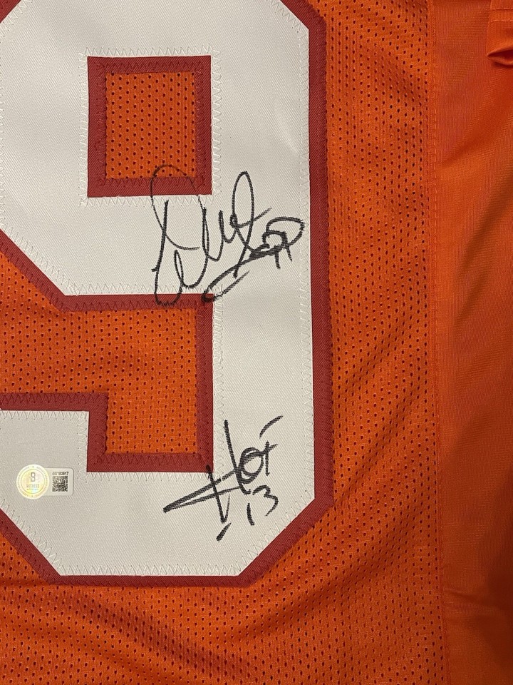 Warren Sapp Signed Autographed Buccaneers Creamsicle Jersey HOF 13 BAS ...