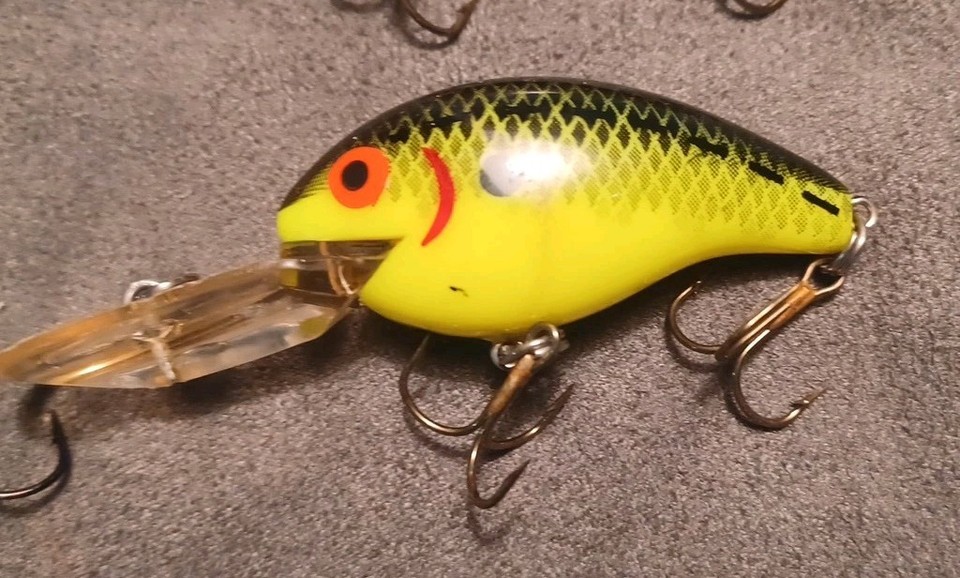 Lot Of 5 Bandit And Rebel Shallow Crankbaits. Fishing Lures. Square ...