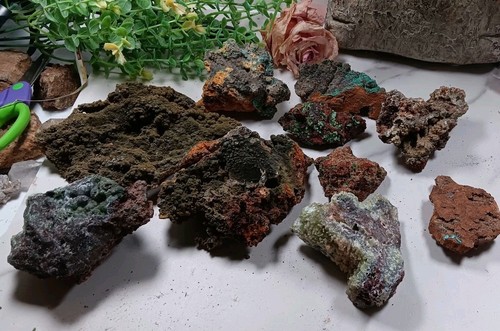 3Lb Lot Unlabeled Mineral Specimens From Ojuela mine Mexico Adamite ...