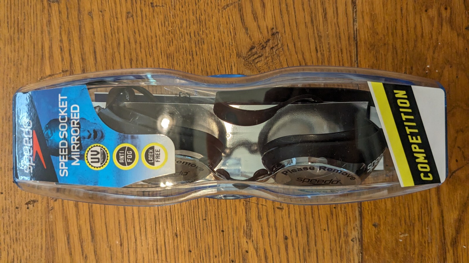 Brand New Men's Speedo Speed Socket Mirrored Competition Swim Goggles ...