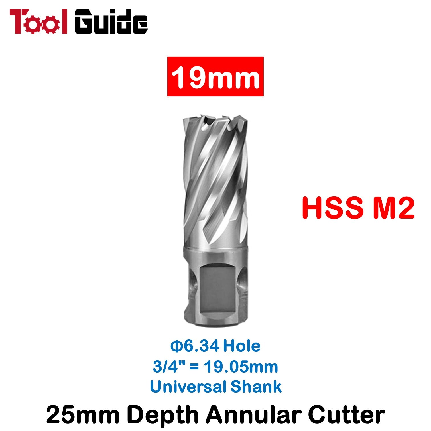 12mm-30mm HSS M2 Annular Cutter Broach Weldon Shank, Rotabroach Slugger ...