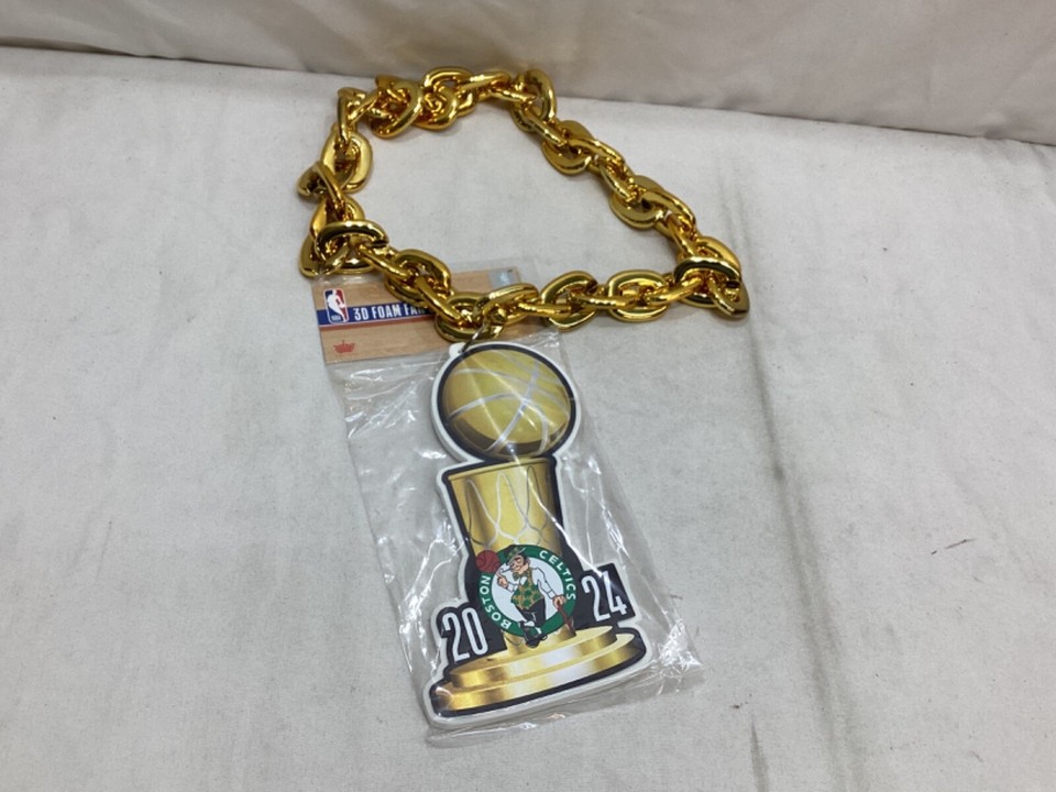 Boston Celtics World Champions Trophy Fan Chain Medal Necklace 2024 ...