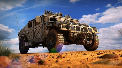 Anime army humvee vehicle military car hummer american Play Gaming Mat ...