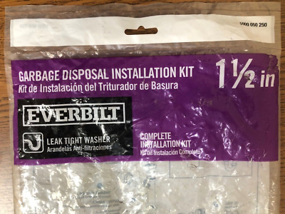 1-1/2 In. White Plastic Slip-Joint Garbage Disposal Install Kit | eBay